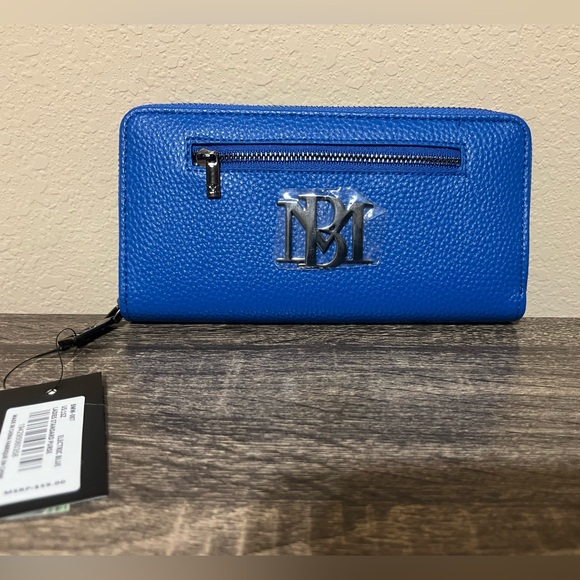 Badgley Mischka | Bags | Badgley Mischka Blue Wallet Full Size New ...